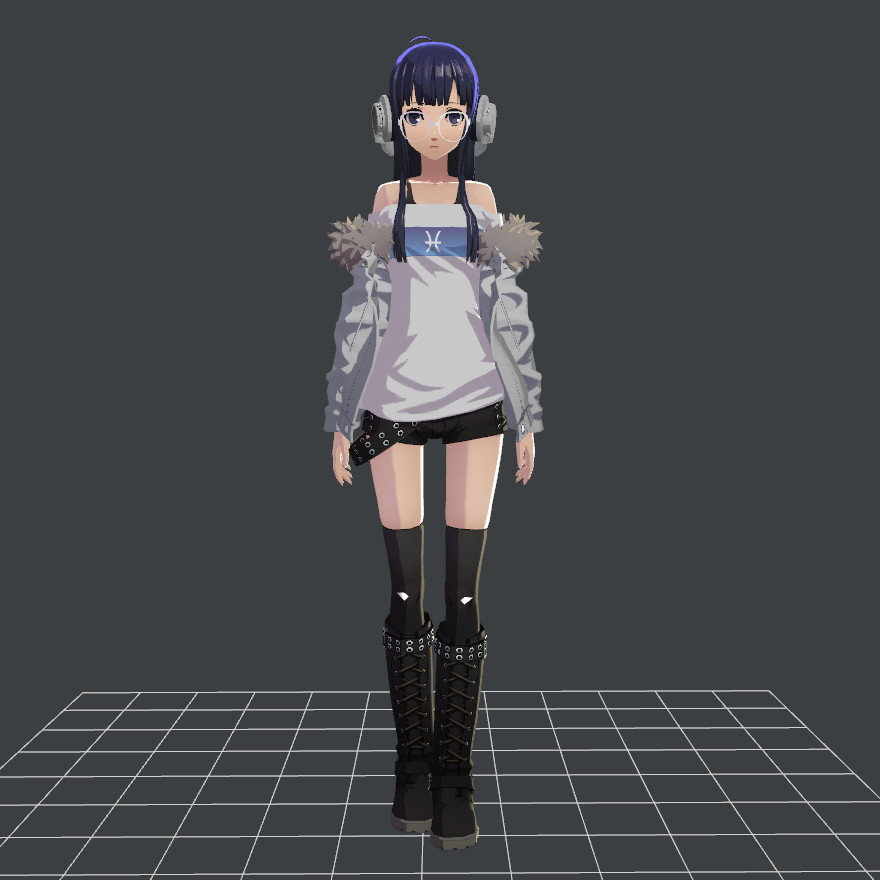 Blue Futaba (Winter Casual/Necronomicon) Mod for Persona 5 Royal (PC ...