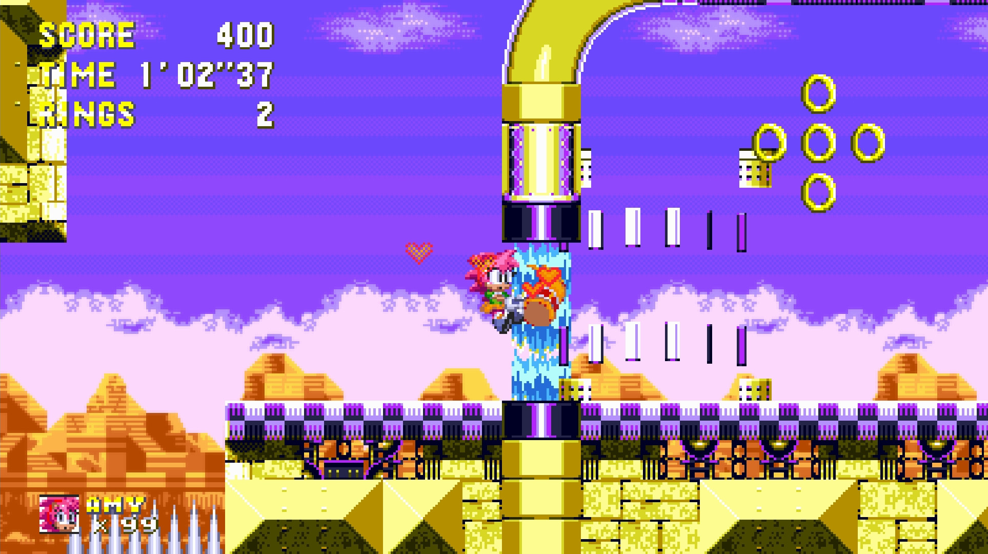 Amy Galore: Amy's Stylized Sprites Mod for Sonic 3 A.I.R. | S3AIR Mods