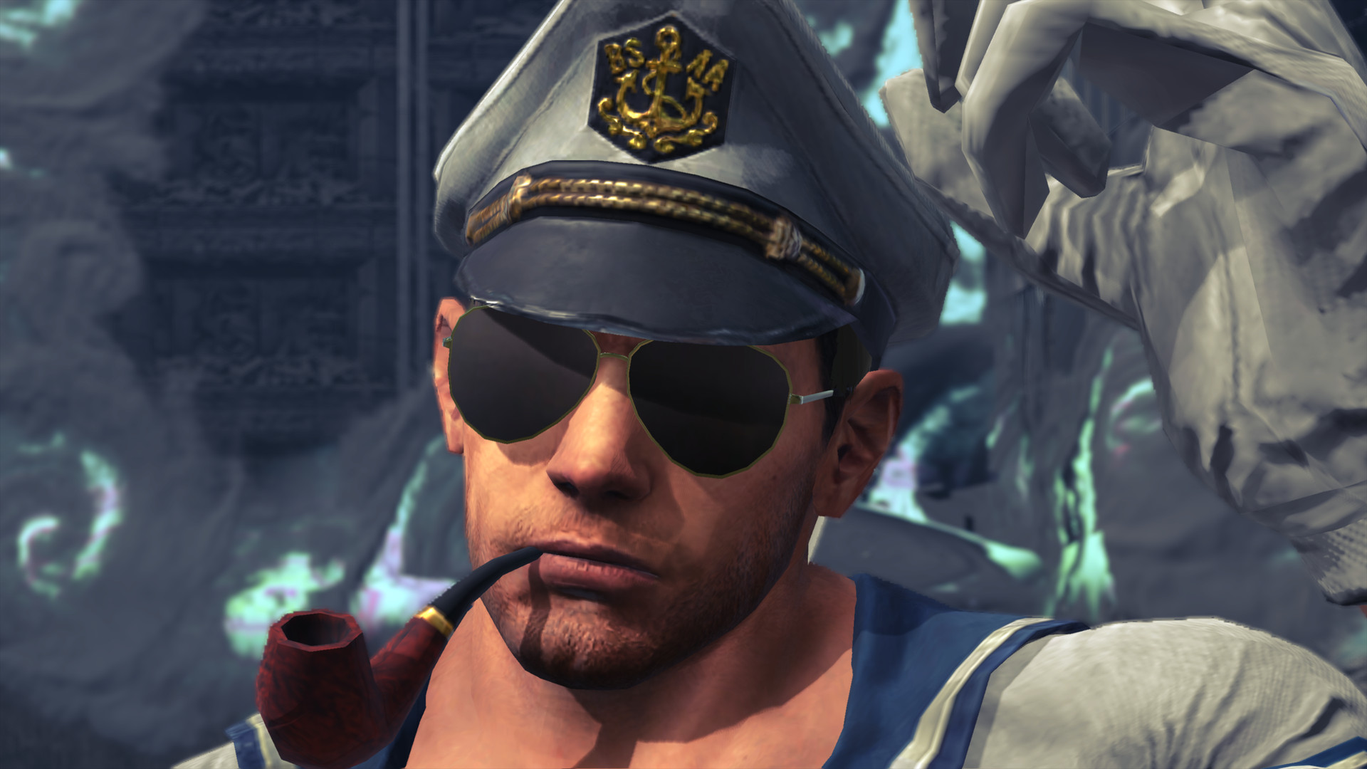 Sailor Chris Redfield over Luka Mod for Bayonetta 3 | Bayo 3 Mods