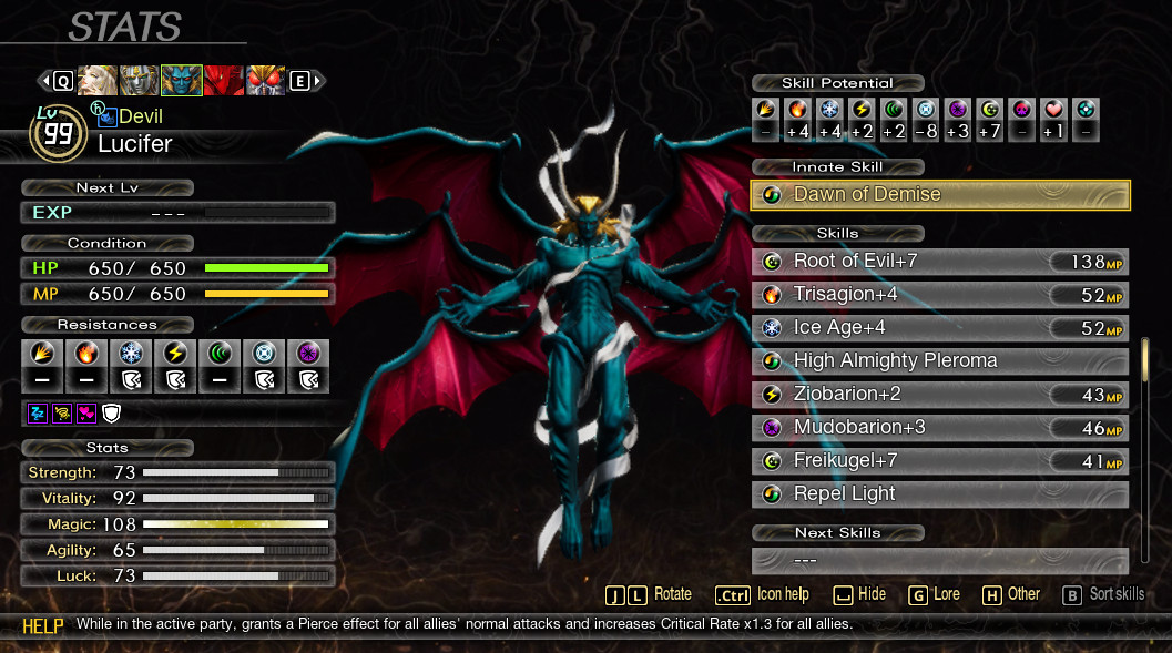 Fixed and Detailed Innate Skill Descriptions Mod for Shin Megami Tensei ...
