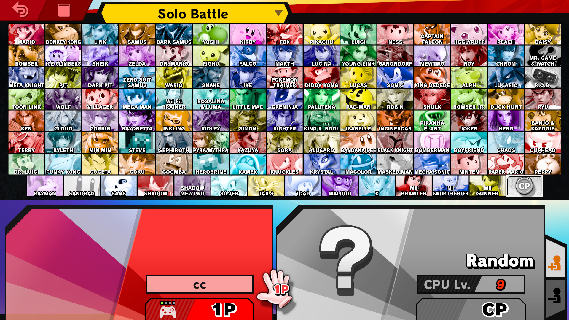 CC's CSS Icons Mod for Super Smash Bros. Ultimate | SSBU Mods