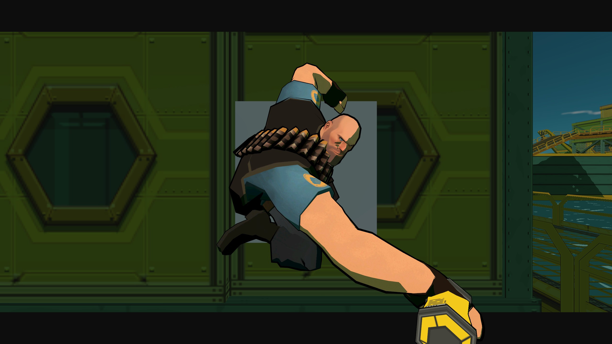 Heavy Weapons Guy (TF2) Mod for Bomb Rush Cyberfunk | BRC Mods