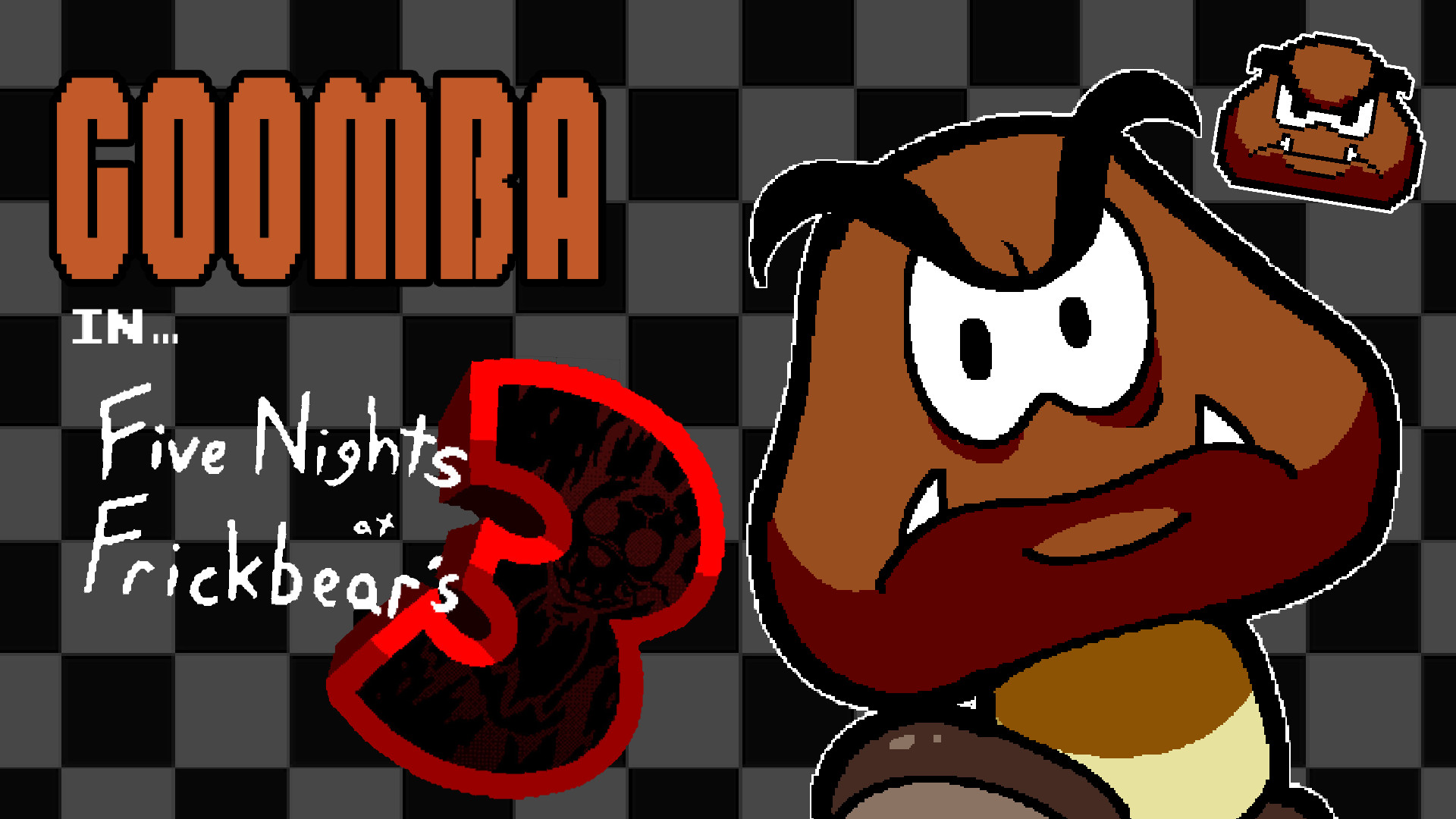 GOOMBA ~ CUSTOM GUARD Mod for Five Nights at Frickbear's 3 | FB3 Mods