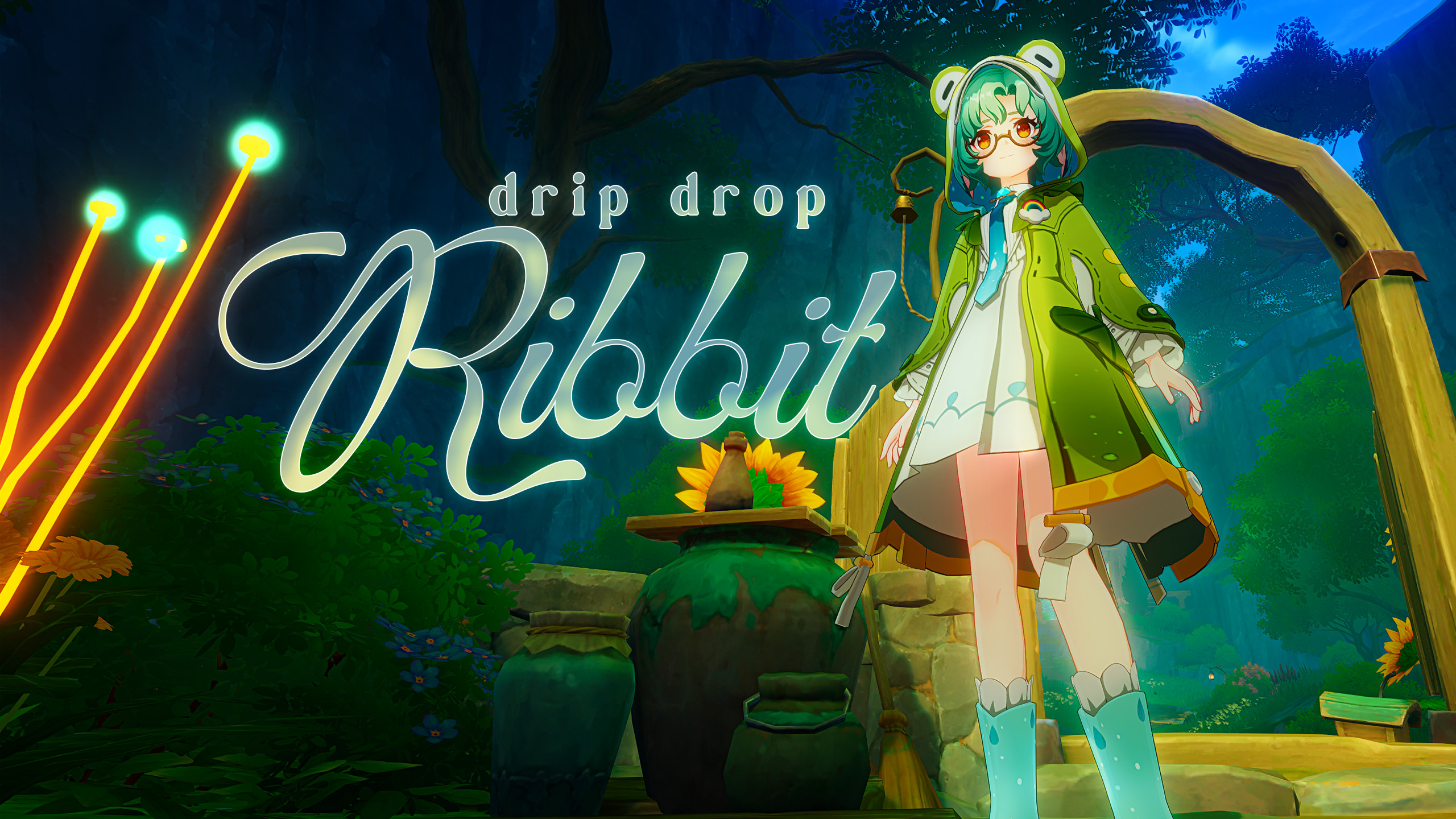 Drip Drop Ribbit Sucrose (toggles) Mod for Genshin Impact | GI Mods