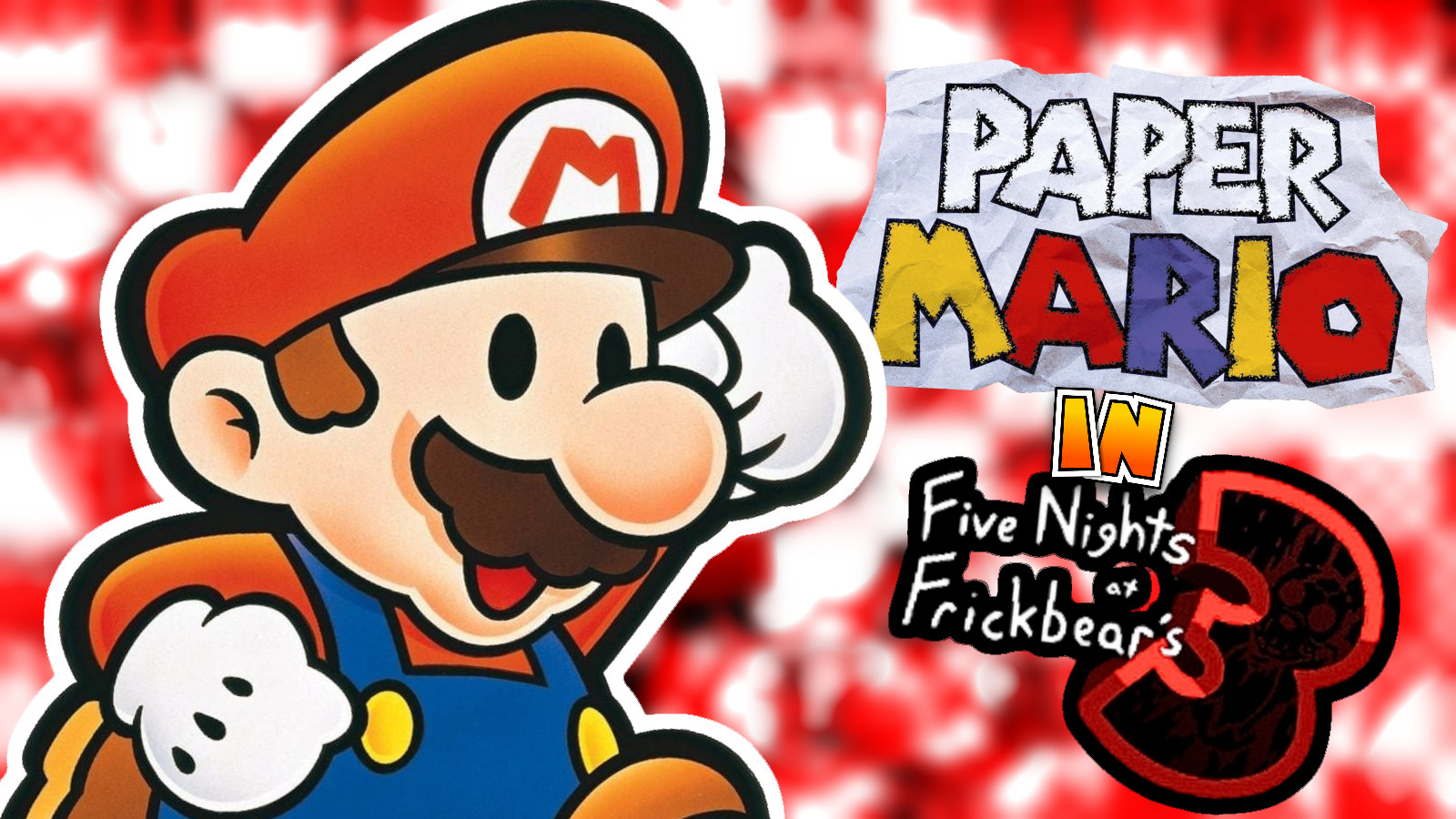 Playable Paper Mario for FNAFB 3! Mod for Five Nights at Frickbear's 3 ...