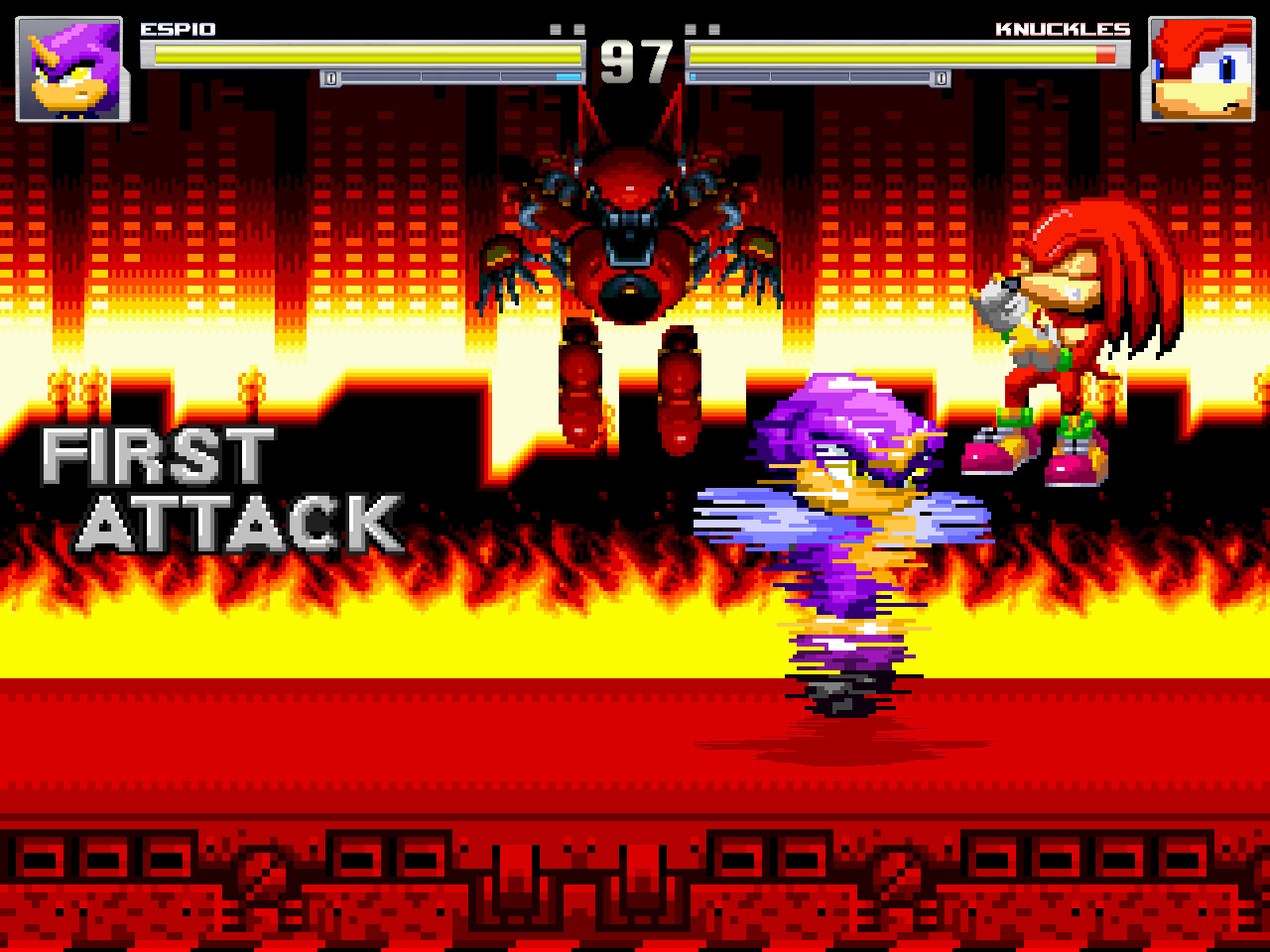 Destructive Power (Knuckles' Chaotix) Mod for M.U.G.E.N | MUGEN Mods