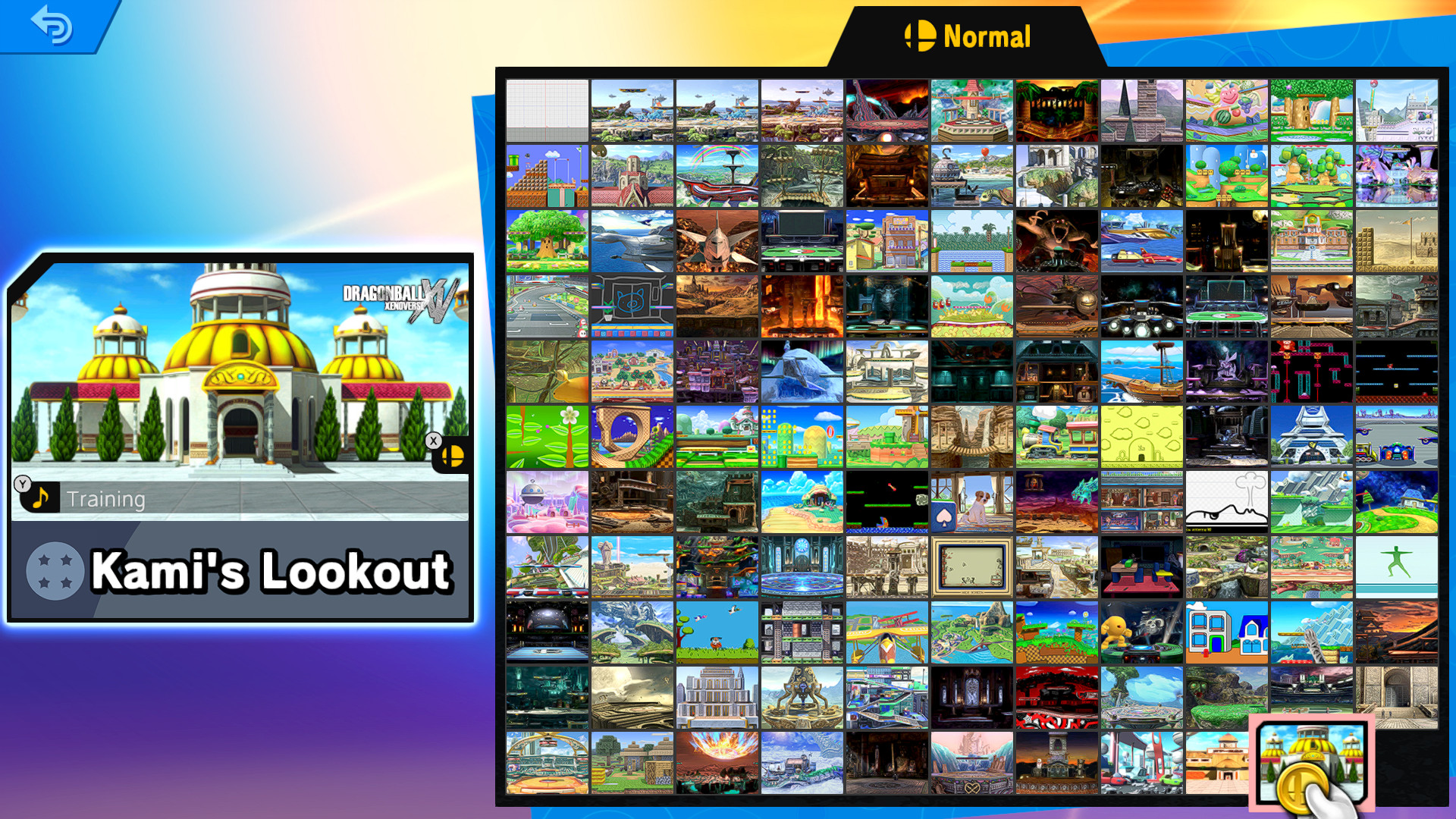 Dragon Ball's Game Stage Select Logos Mod for Super Smash Bros ...
