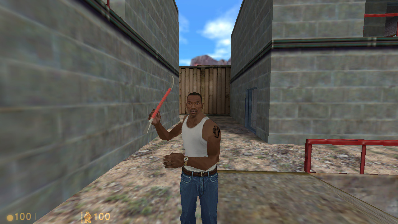 Grand Theft Auto San Andreas Carl Johnson (CJ) Mod for Half-Life | HL Mods