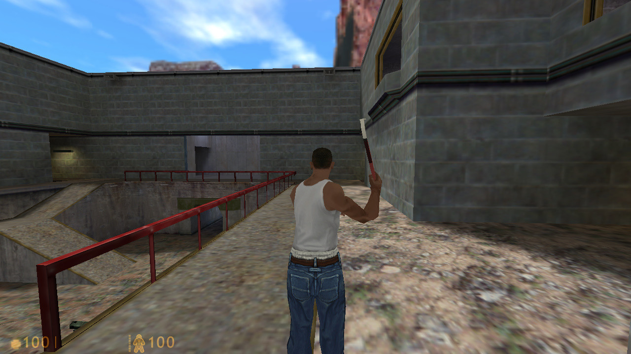 Grand Theft Auto San Andreas Carl Johnson (CJ) Mod for Half-Life | HL Mods