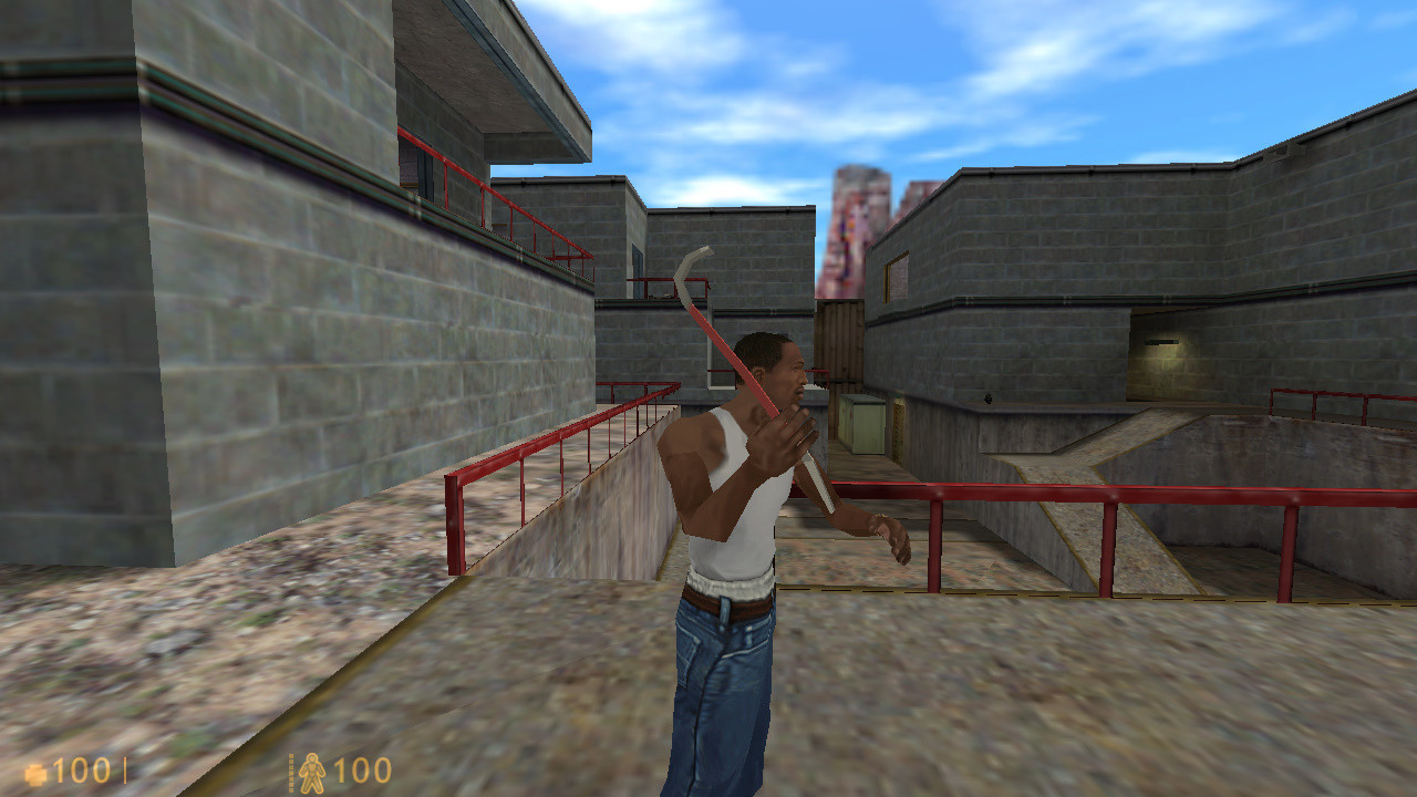 Grand Theft Auto San Andreas Carl Johnson (CJ) Mod for Half-Life | HL Mods