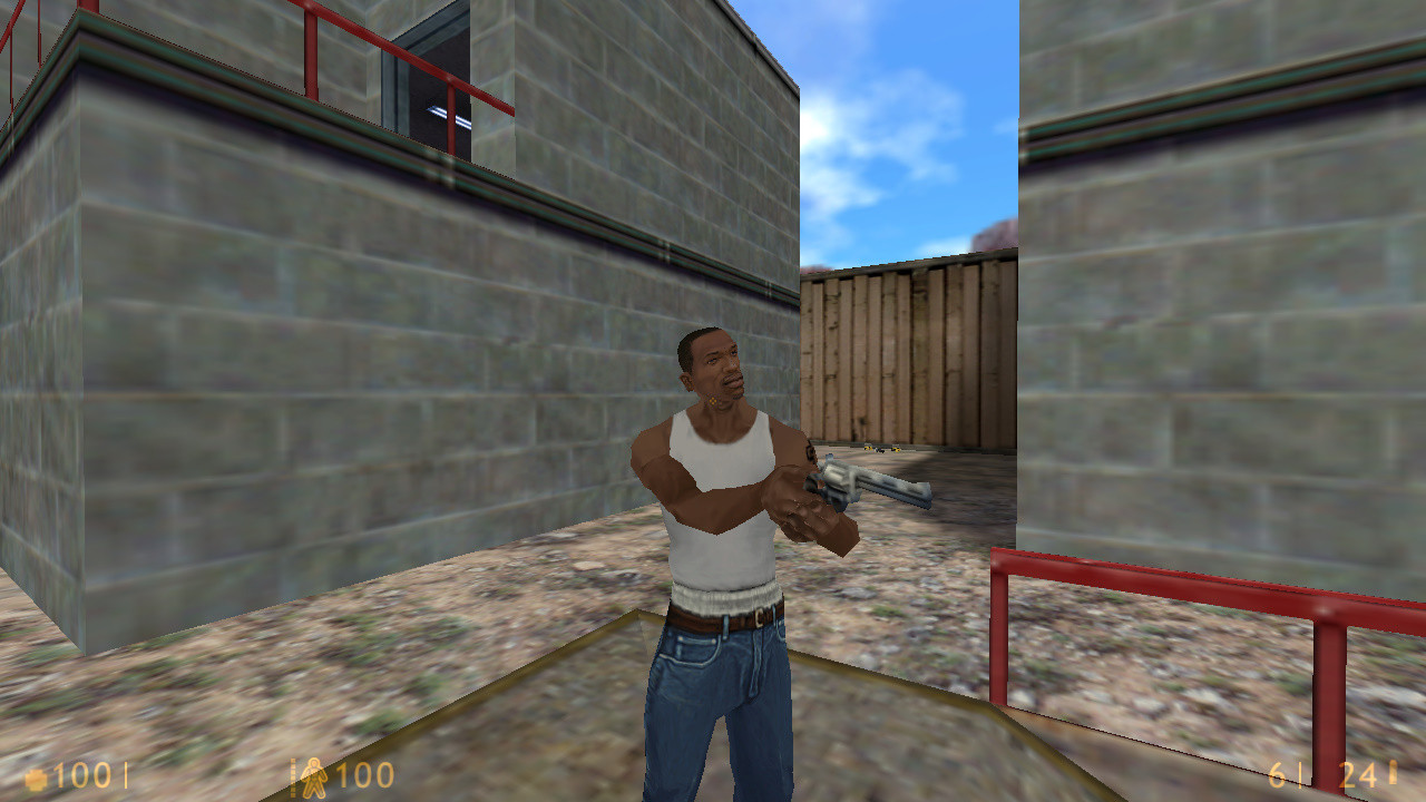 Grand Theft Auto San Andreas Carl Johnson (CJ) Mod for Half-Life | HL Mods