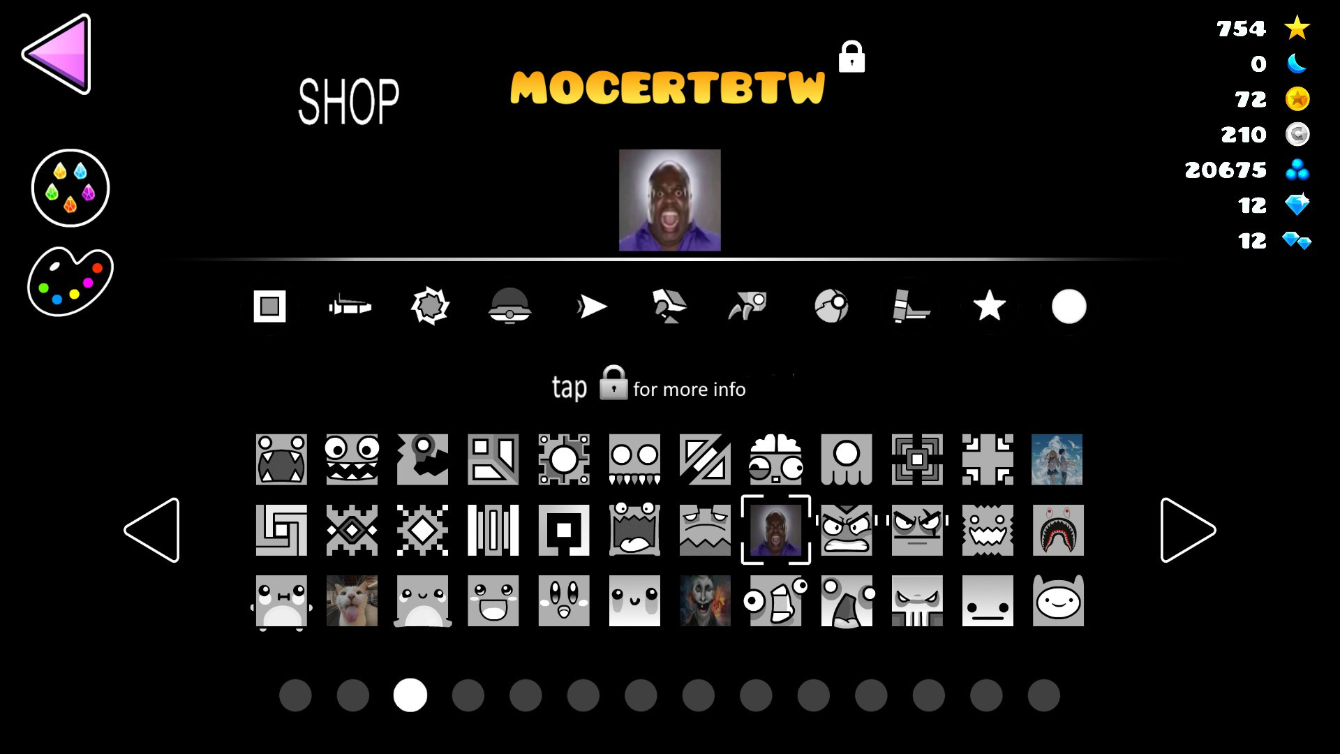 mocert pack 1.2 Mod for Geometry Dash | GD Mods