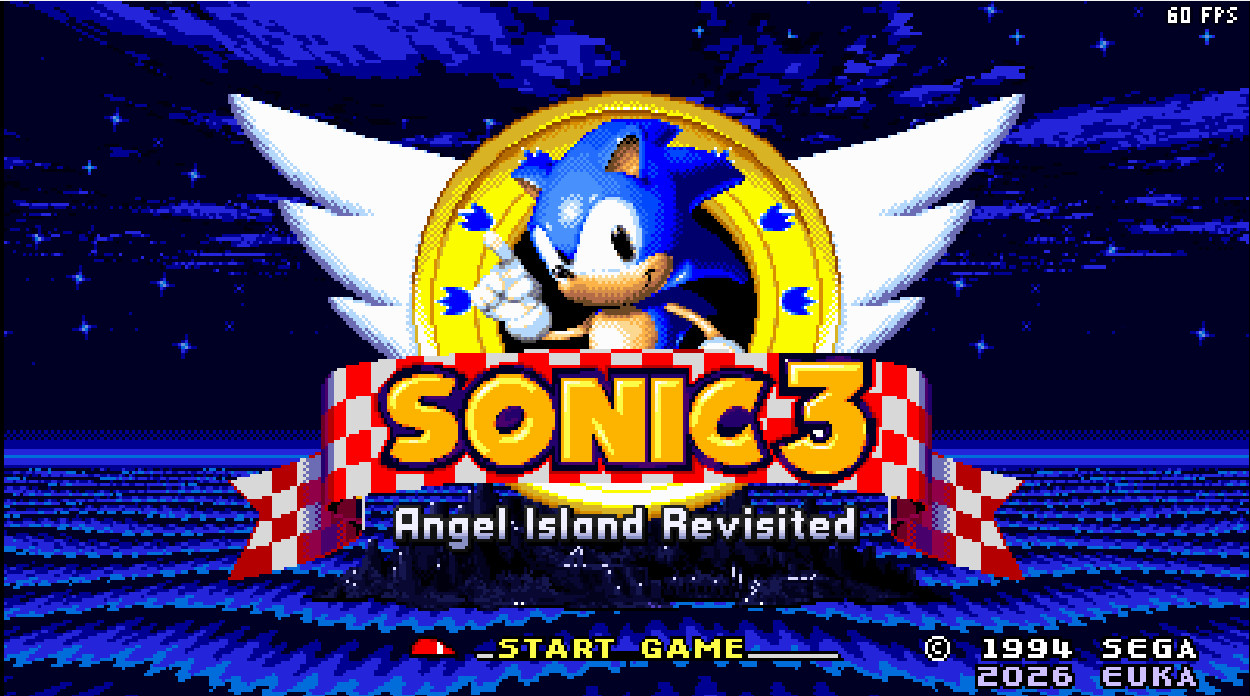 Sonic 3 Nightime Alternate Title Screen Mod for Sonic 3 A.I.R. | S3AIR Mods