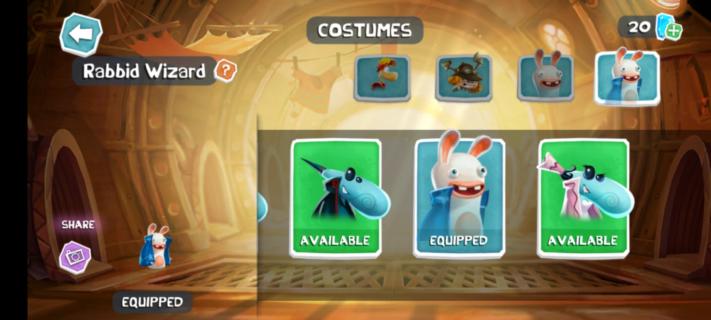 Rabbid Over Teensy Wizard Beta Mod for Rayman Adventures | RA Mods