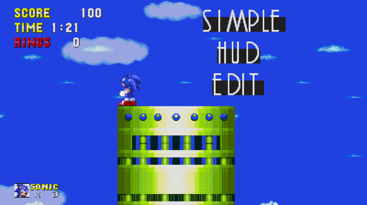Simple HUD Edit Mod for Sonic 3 A.I.R. | S3AIR Mods