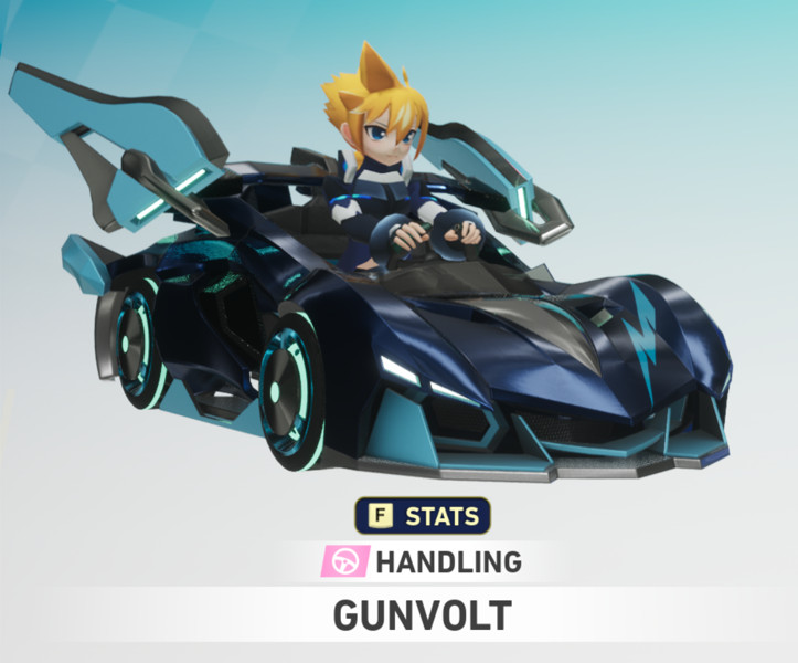 AZURE STRIKER GUNVOLT over Joker (V3 Update) Mod for Sonic Racing ...