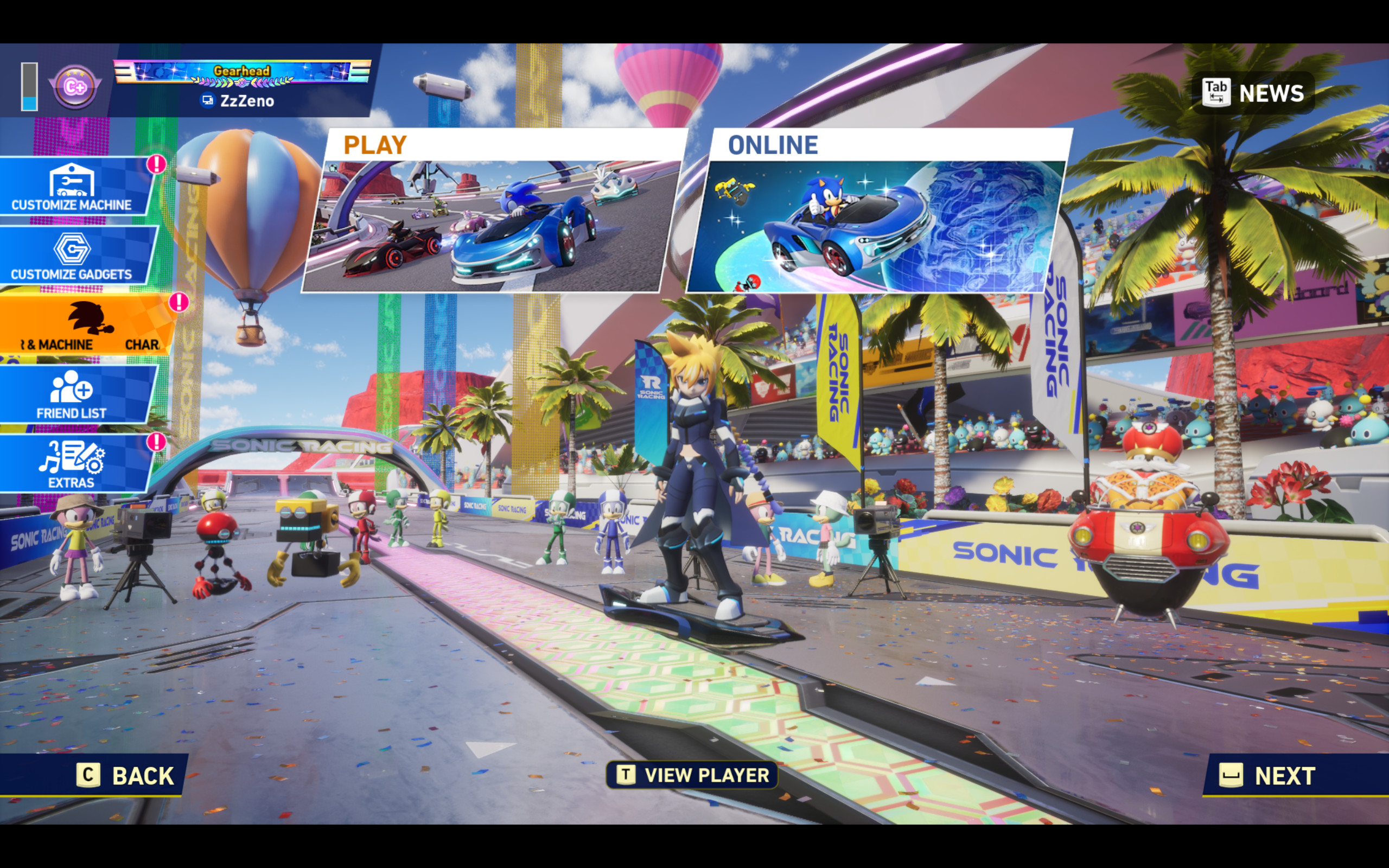 AZURE STRIKER GUNVOLT over Joker (V3 Update) Mod for Sonic Racing ...