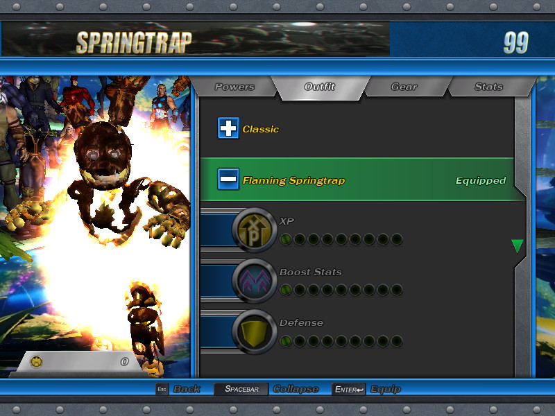Springtrap (Five Nights at Freddy's) Mod for Marvel: Ultimate Alliance ...