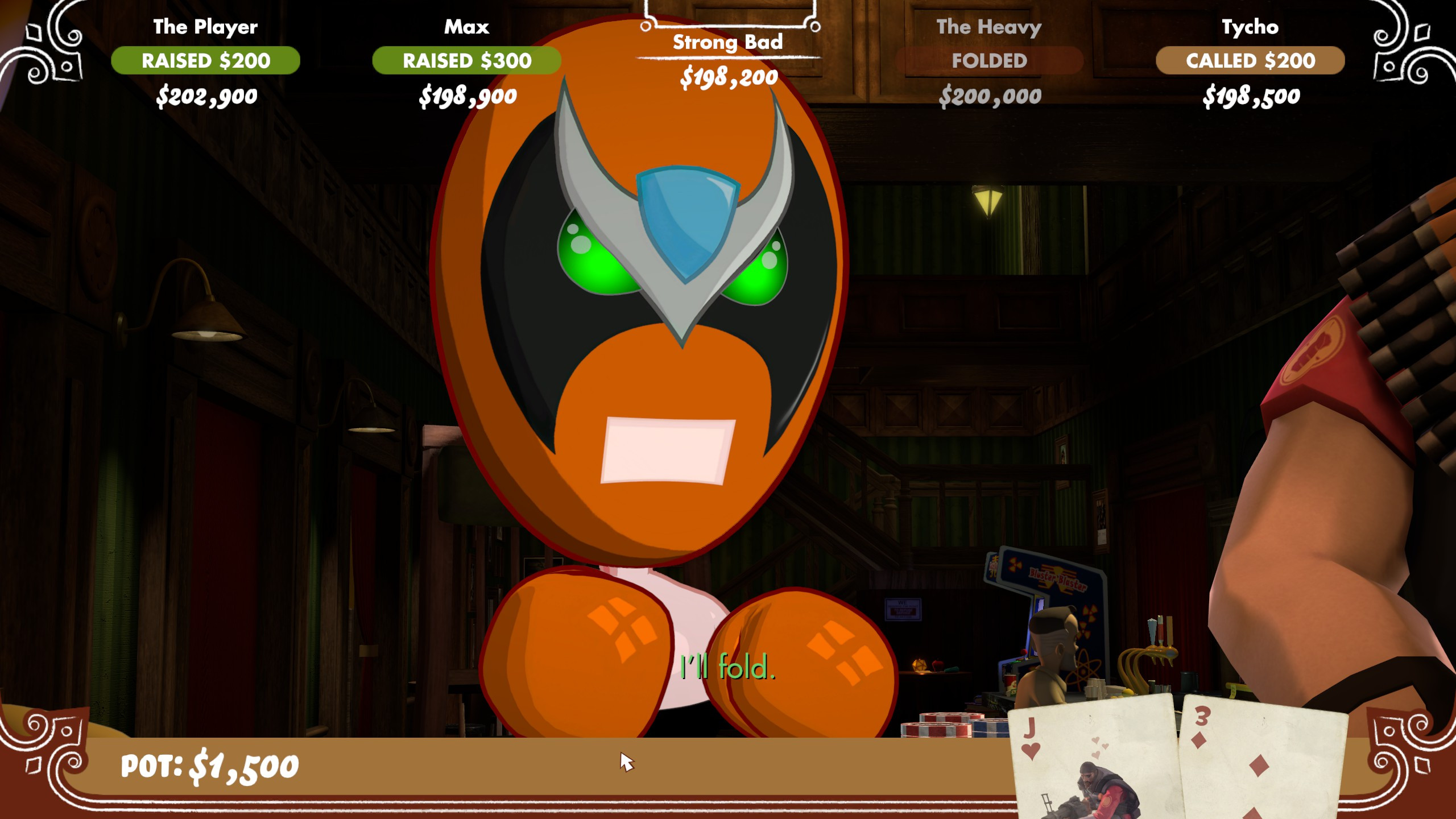 Orange Strong Bad Mod for Poker Night at the Inventory | P.N Mods