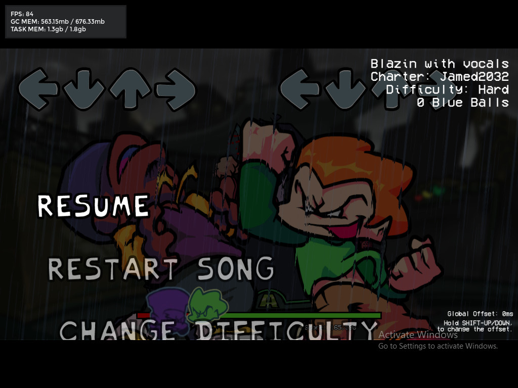 Blazin With vocals Mod for Friday Night Funkin' | FNF Mods