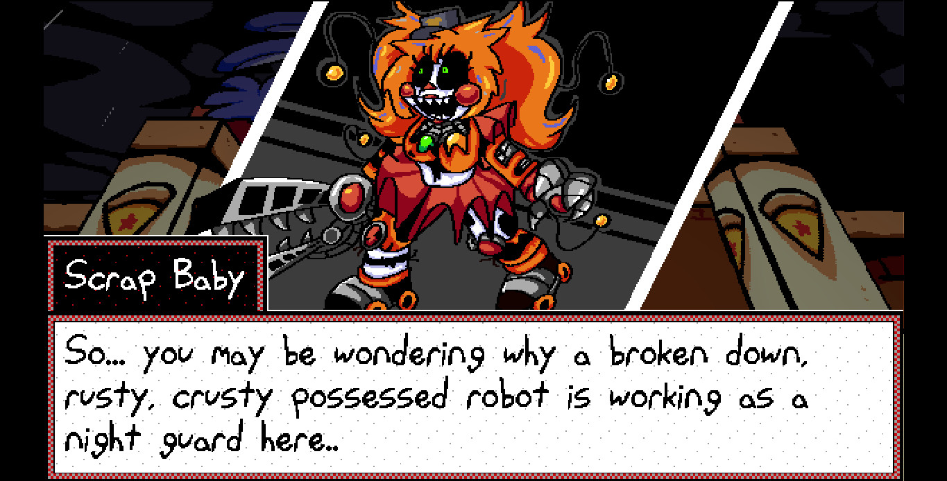 Playable Scrap Baby Mod for Five Nights at Frickbear's 3 | FB3 Mods
