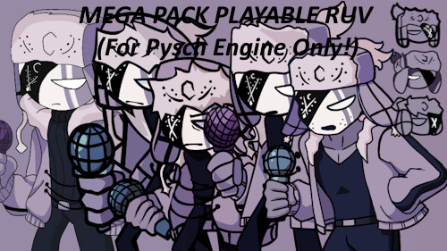Playable Ruv Pack! Mod for Friday Night Funkin' | FNF Mods