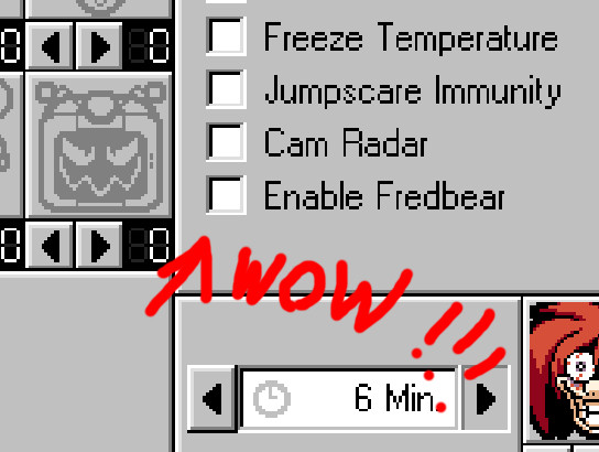 Fredbear and Salvage in Custom Night Mod for Five Nights at Frickbear's ...