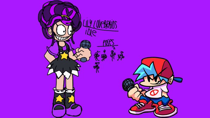 FNF Lily Lovebraids Reskin Mod for Friday Night Funkin' | FNF Mods