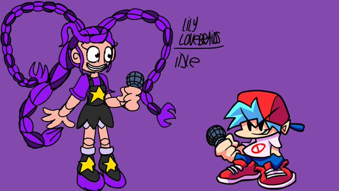 FNF Lily Lovebraids Reskin Mod for Friday Night Funkin' | FNF Mods