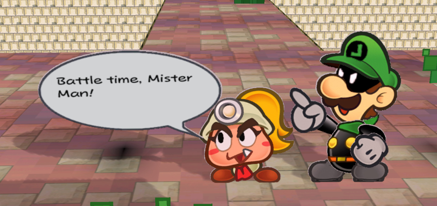 Mr. L over Paper Luigi (Paper Mario Moveset) Mod for Super Smash Bros ...