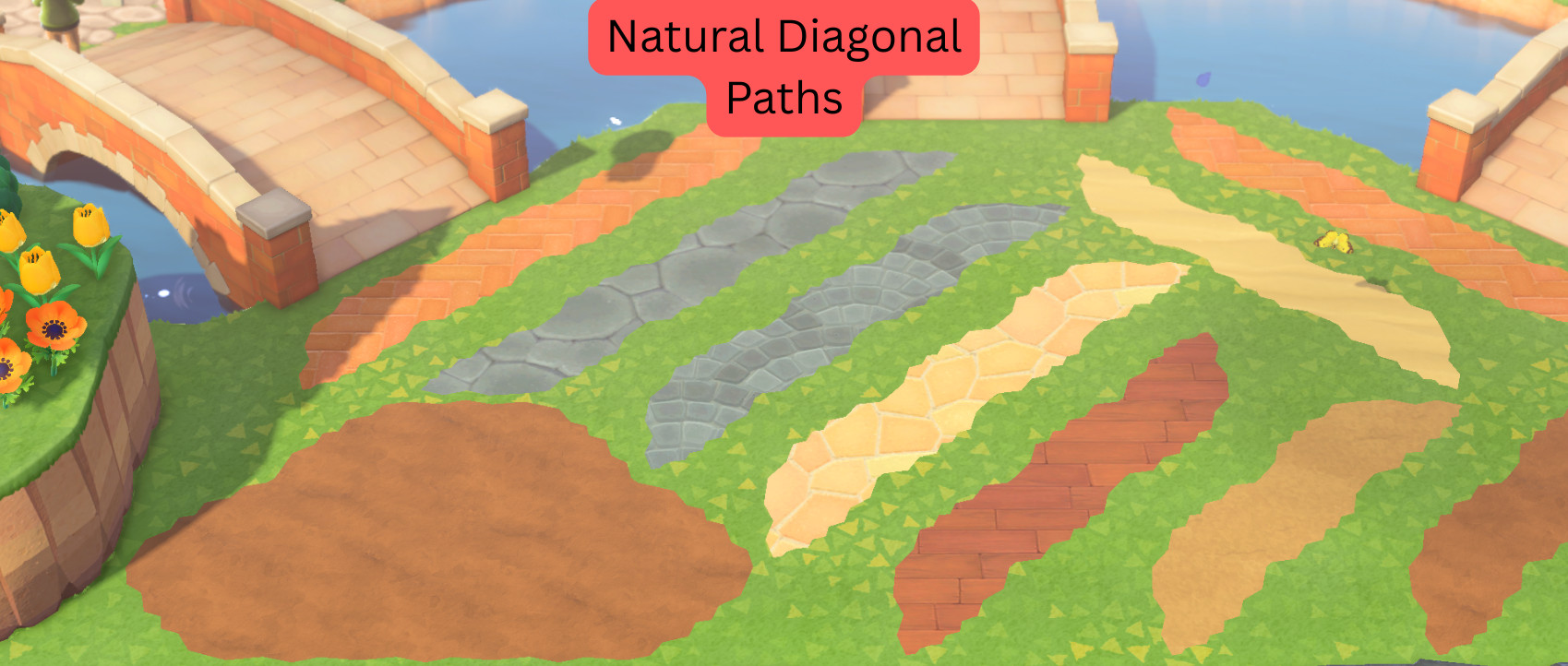 Diagonal Paths Mod for Animal Crossing: New Horizons | ACNH Mods