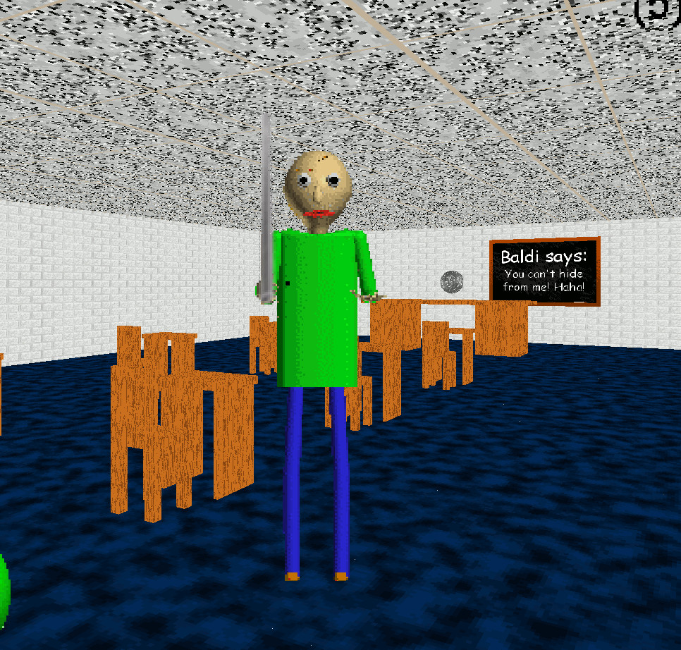 [SENSITIVE CONTENT] Baldi with a METAL PIPE. (0.14.2X) Mod for Baldi's ...