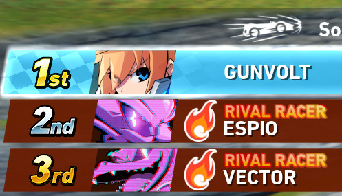Alternate UI and Music for Armed Blue Gunvolt Mod Mod for Sonic Racing ...