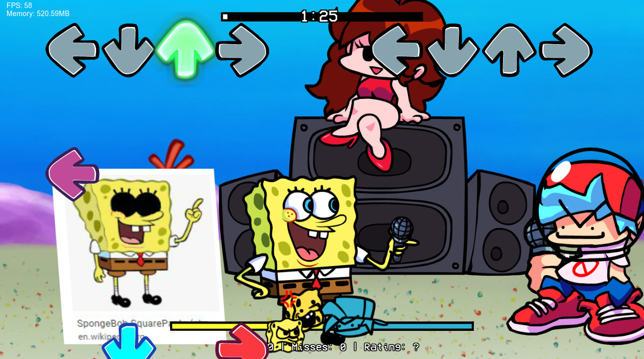 VS Spong Psych Engine 1.0 port Mod for Friday Night Funkin' | FNF Mods