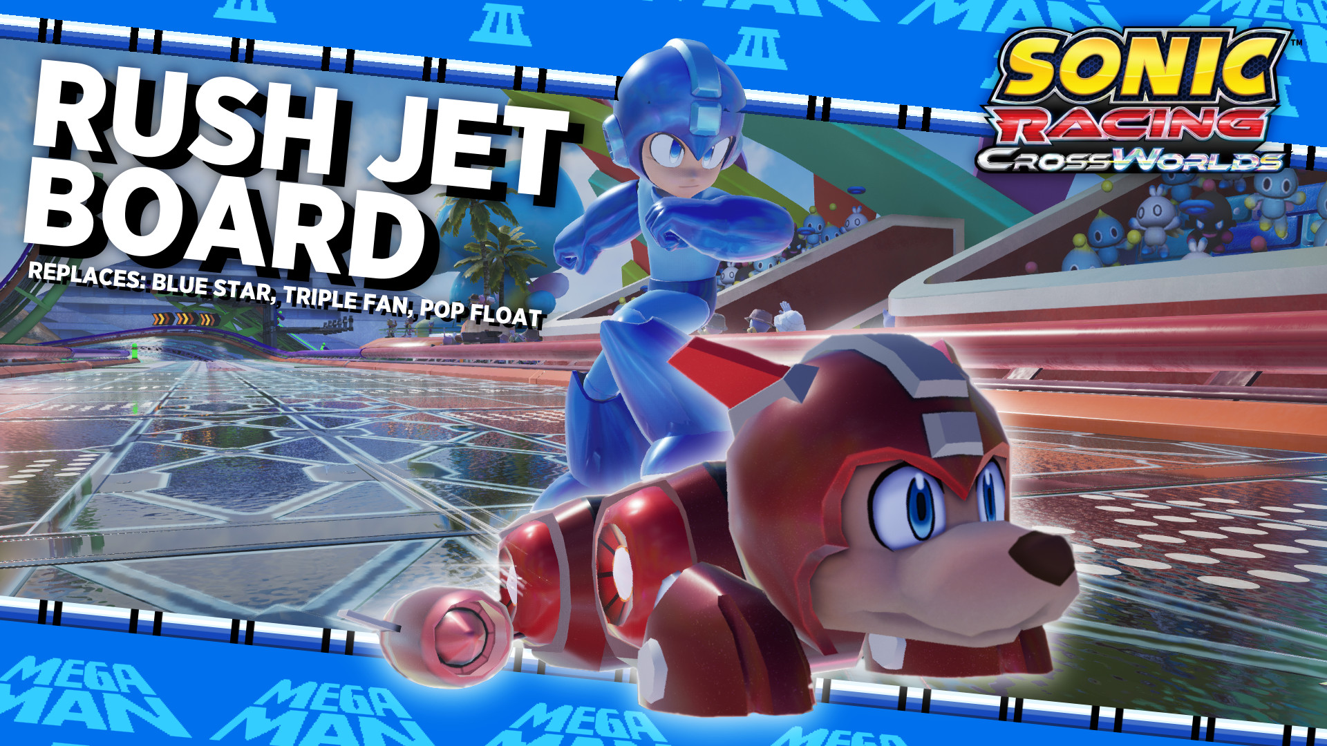 Rush Jet (Mega Man) Mod for Sonic Racing: CrossWorlds | SR:CW Mods