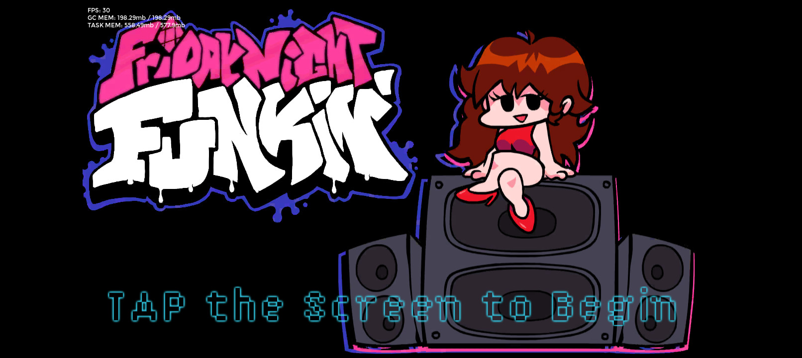 FNF MOBILE With PC assets Mod for Friday Night Funkin' | FNF Mods