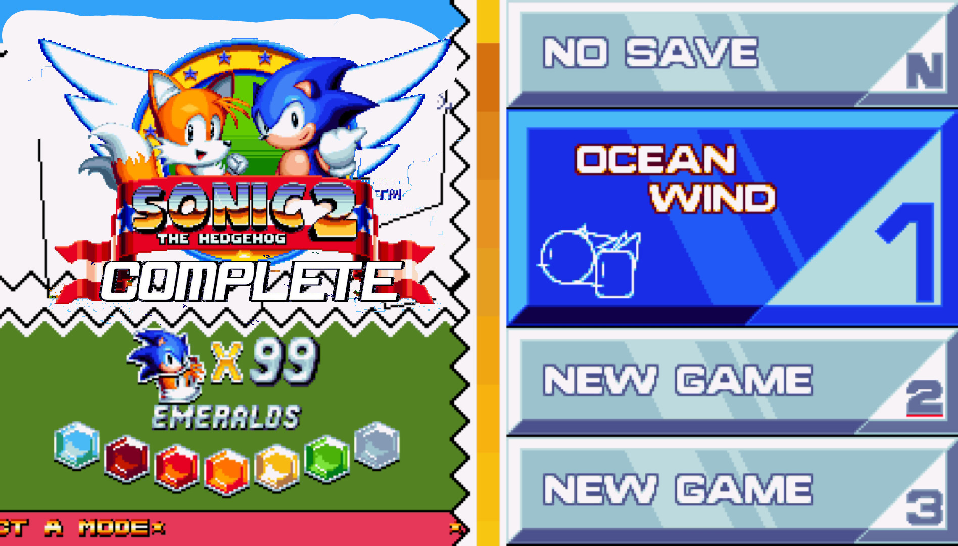 Sonic 2 Mania 100% Complete Save Data File Mod for Sonic Mania | SM Mods