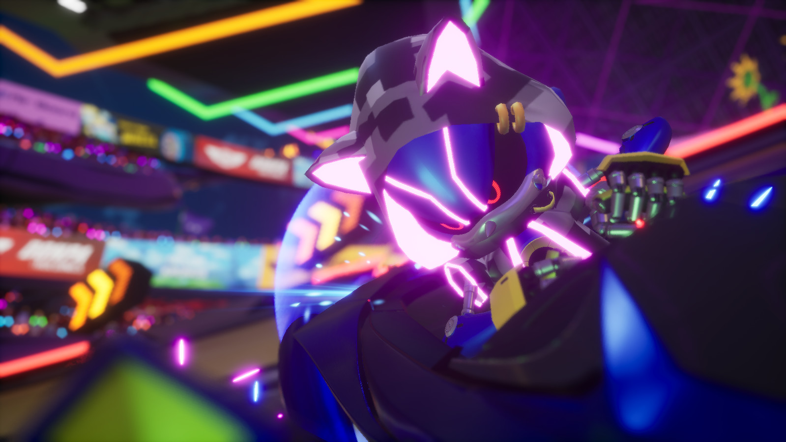 Neon Style Metal Sonic Mod for Sonic Racing: CrossWorlds | SR:CW Mods