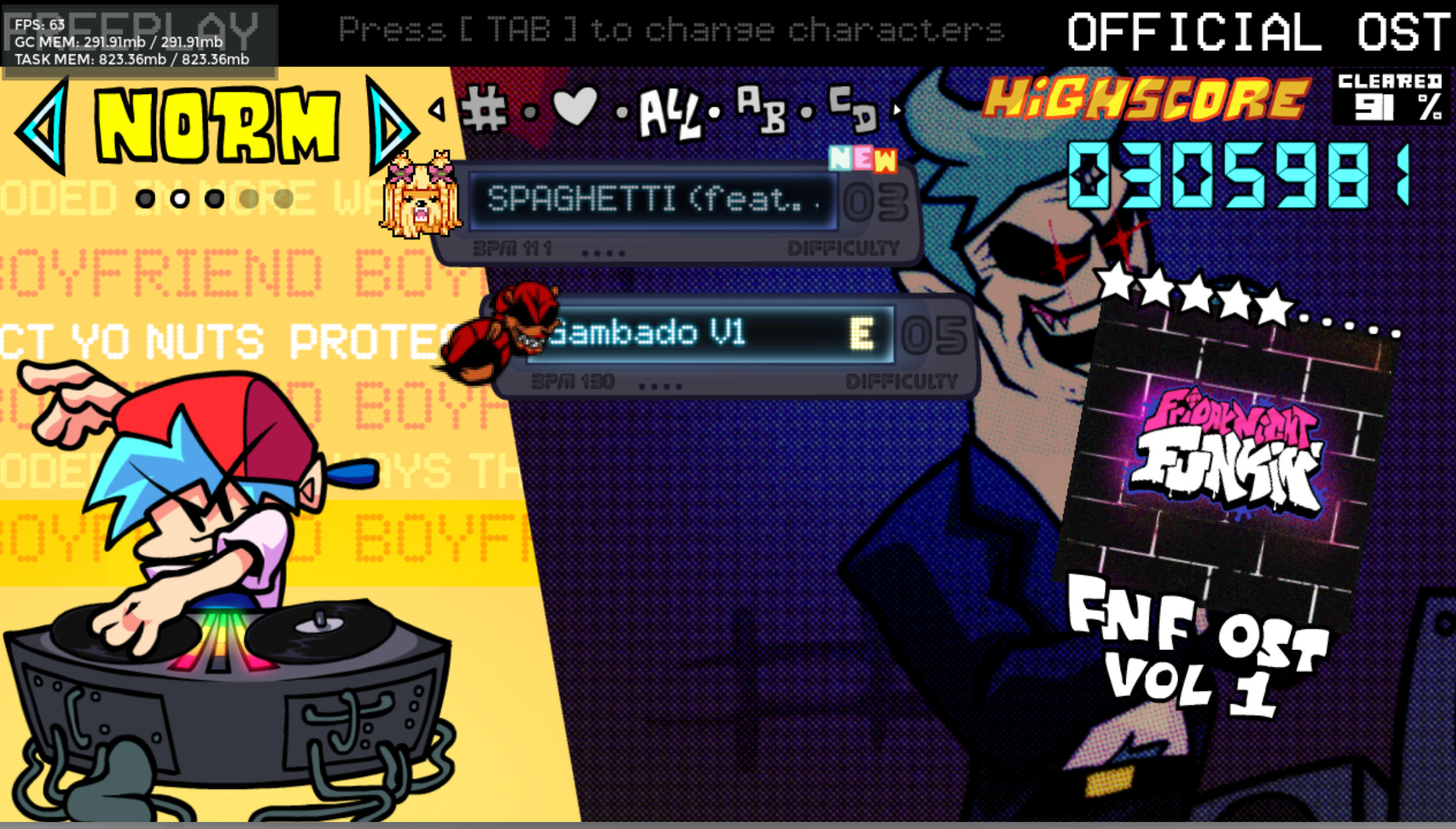 Gambado V1(Parallax Legacy) Mod for Friday Night Funkin' | FNF Mods