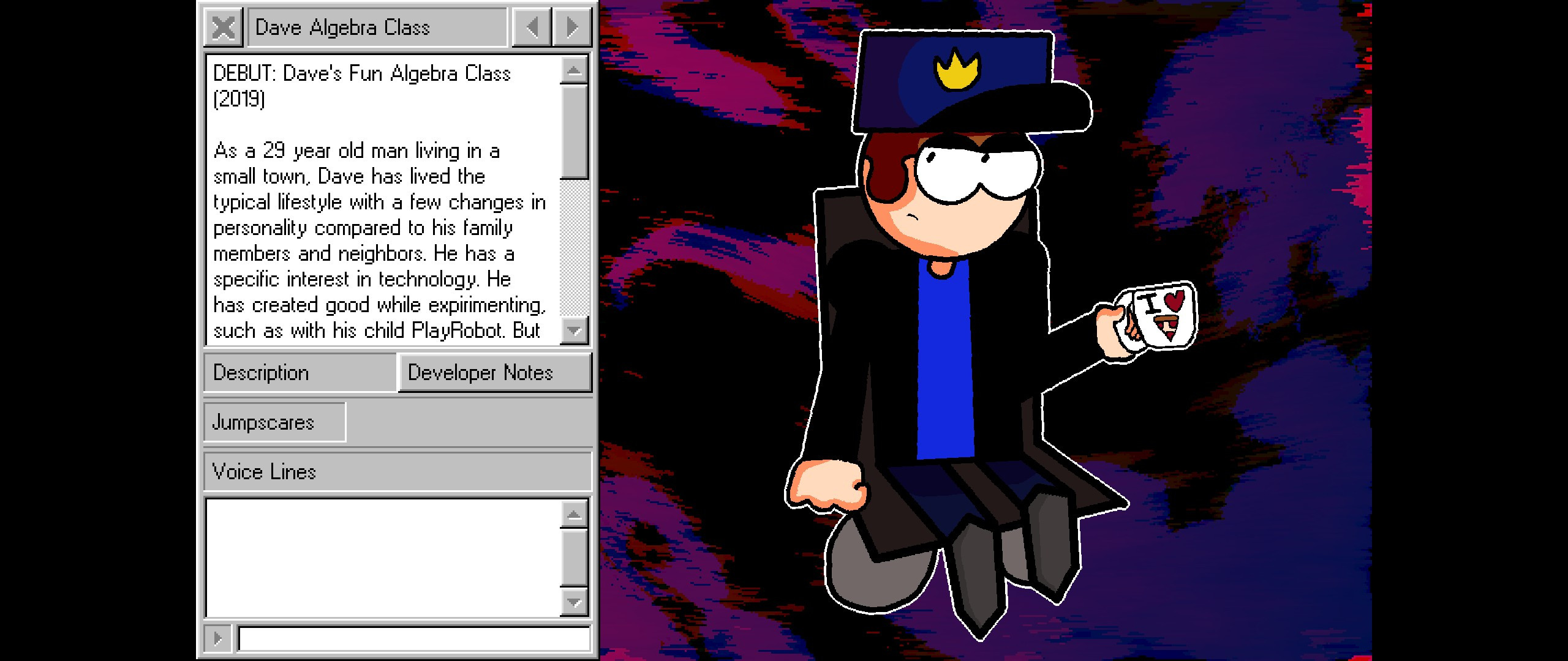 Playable Dave Algebra Class (D&B) Mod for Five Nights at Frickbear's 3 ...
