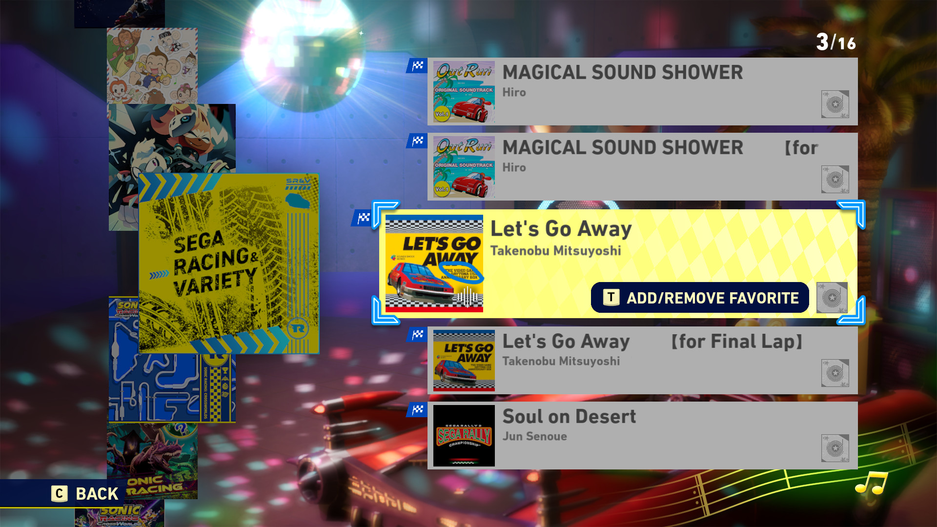 Better Jukebox Album Covers Mod for Sonic Racing: CrossWorlds | SR:CW Mods