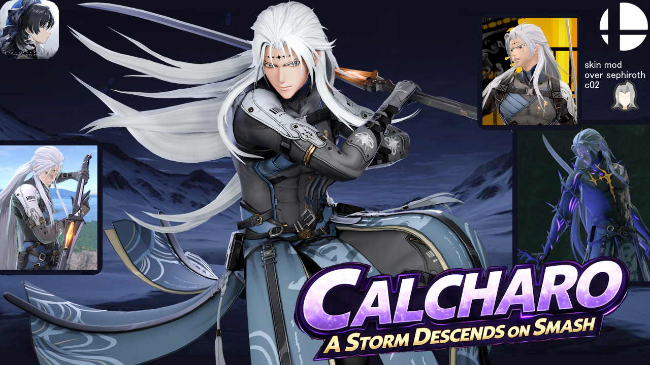 Wuwa Calcharo over Sephiroth Mod for Super Smash Bros. Ultimate | SSBU Mods