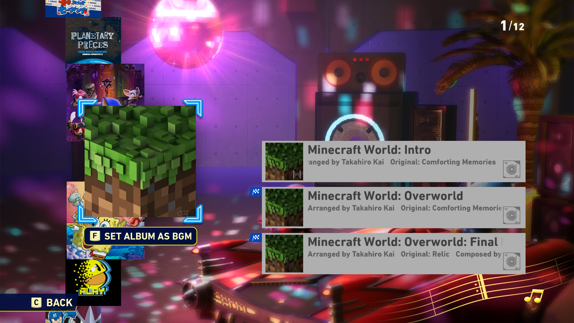 Better Jukebox Album Covers Mod for Sonic Racing: CrossWorlds | SR:CW Mods
