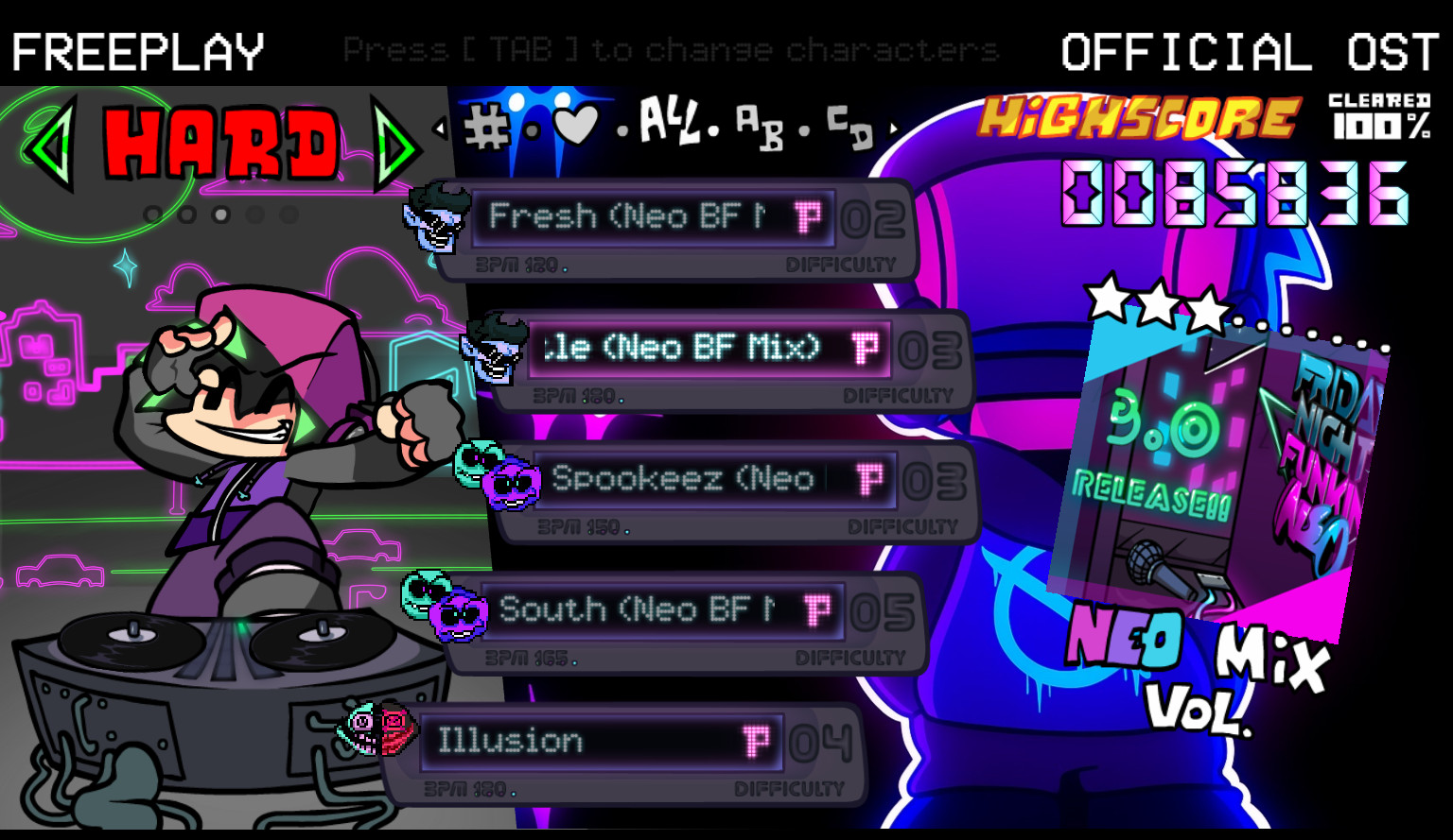 FNF: NEO (V-Slice Port) Mod for Friday Night Funkin' | FNF Mods