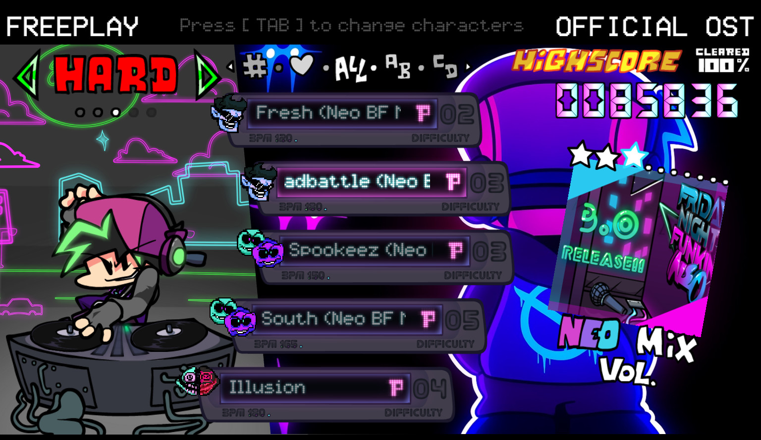FNF: NEO (V-Slice Port) Mod for Friday Night Funkin' | FNF Mods