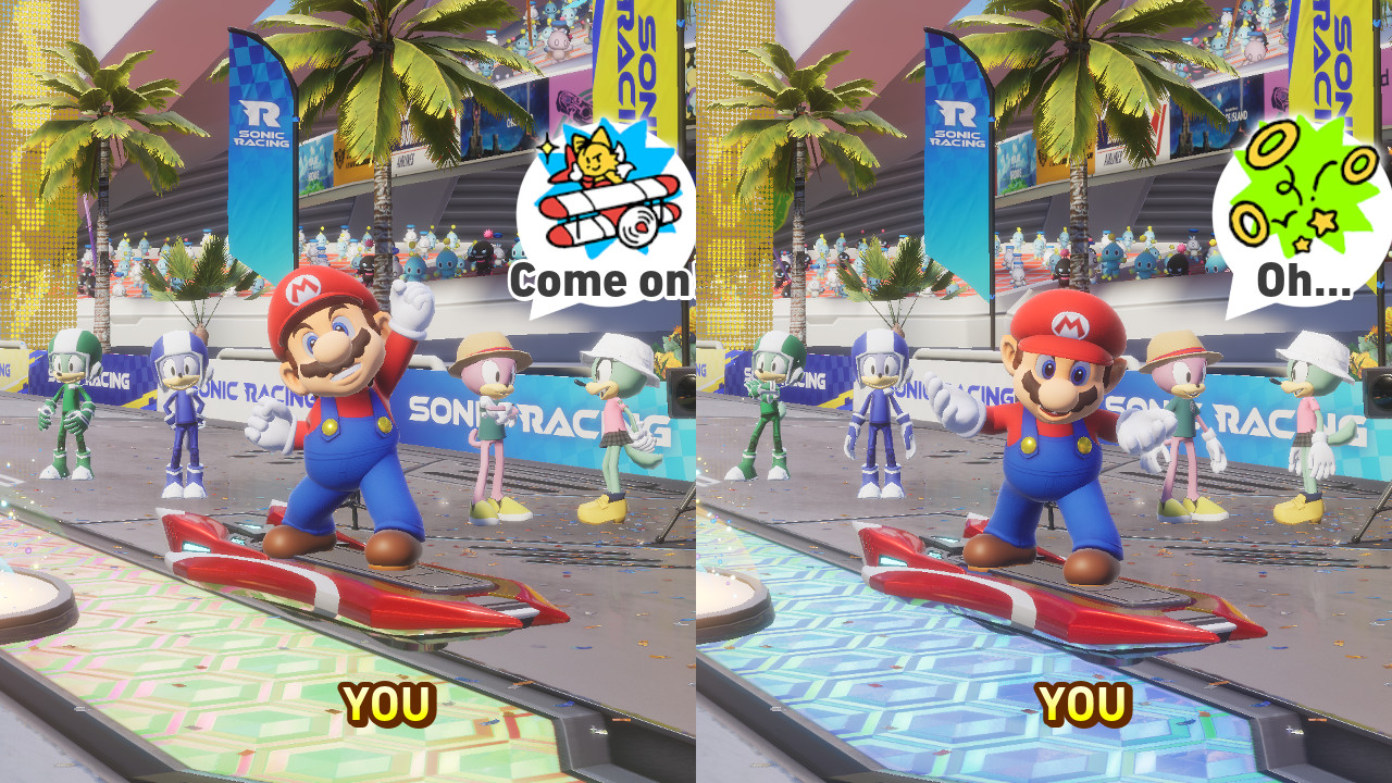 Mario over Tails/AI Tails Mod for Sonic Racing: CrossWorlds | SR:CW Mods