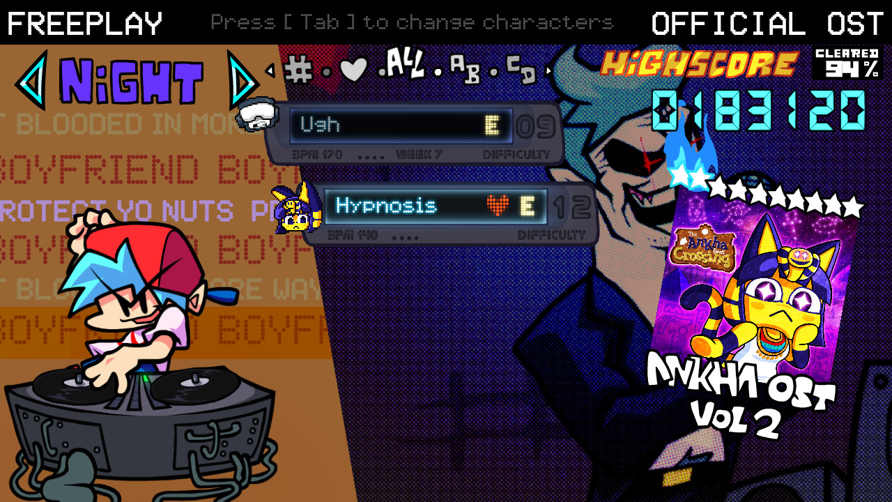 The Ankha Beat Crossing Mod for Friday Night Funkin' | FNF Mods