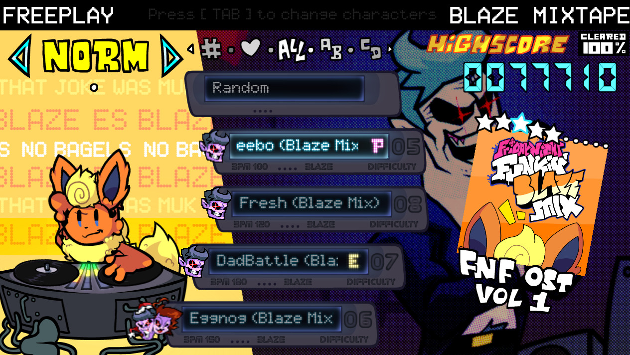 Blaze Mix Mod for Friday Night Funkin' | FNF Mods