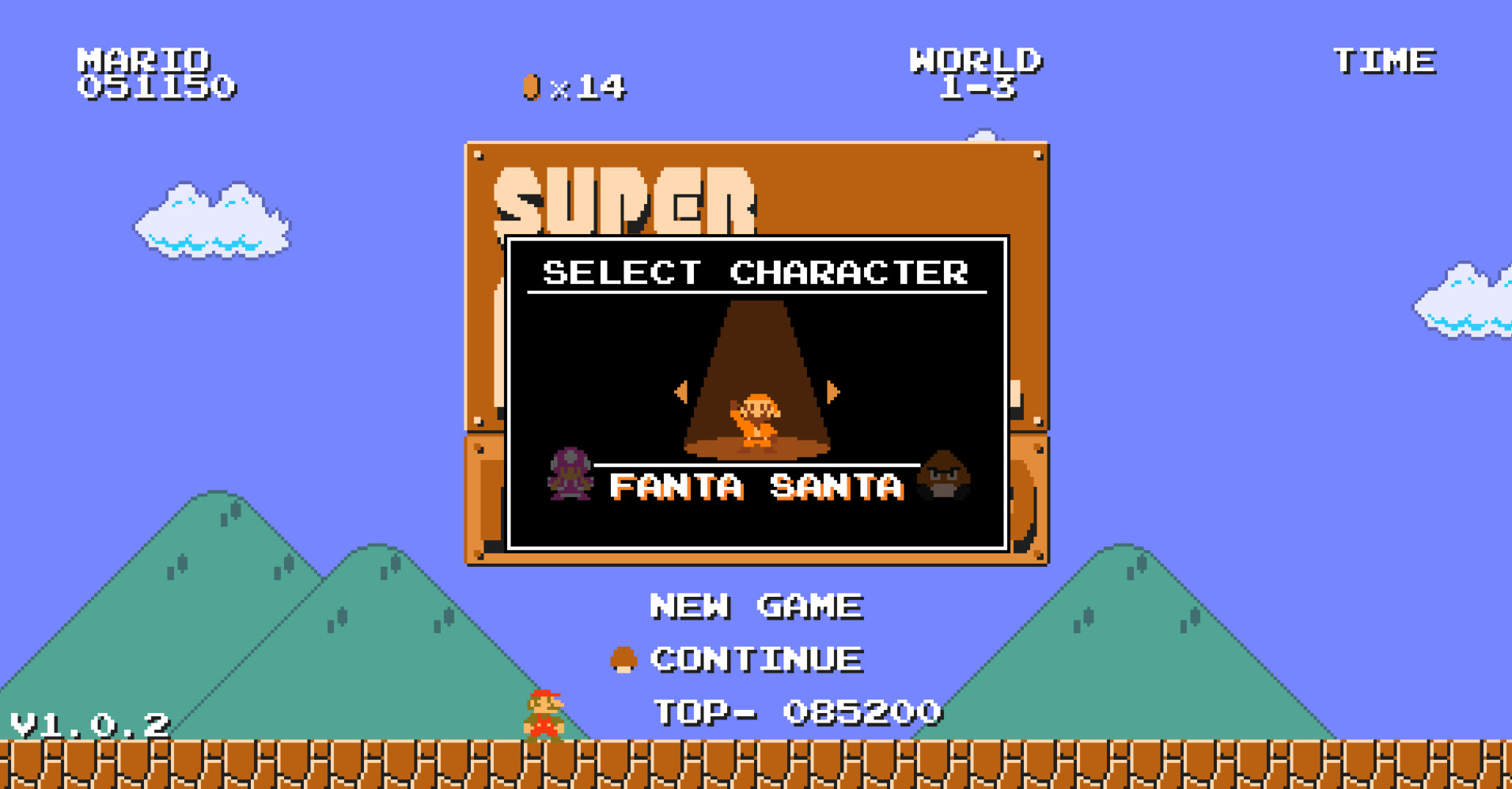 Fanta Santa Mod for Super Mario Bros. Remastered [Unofficial] | SMB1R Mods