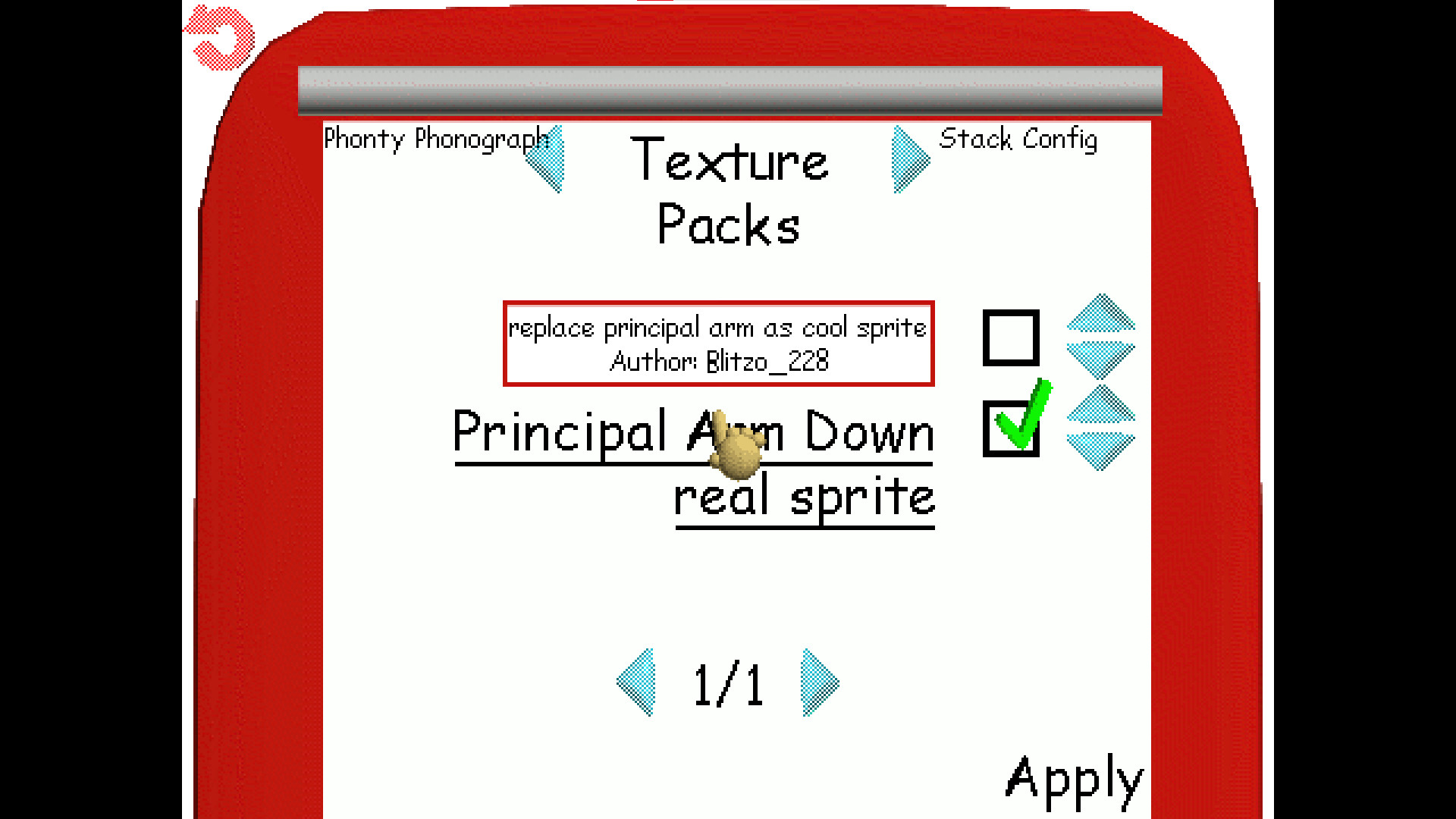 (0.14.X) Real Principal Arm Down Sprite Mod for Baldi's Basics | Baldi Mods